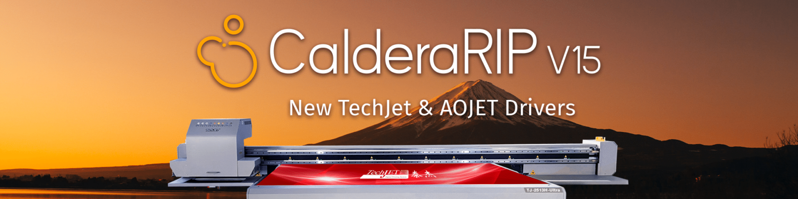 New TechJet & AOJET drivers for CalderaRIP