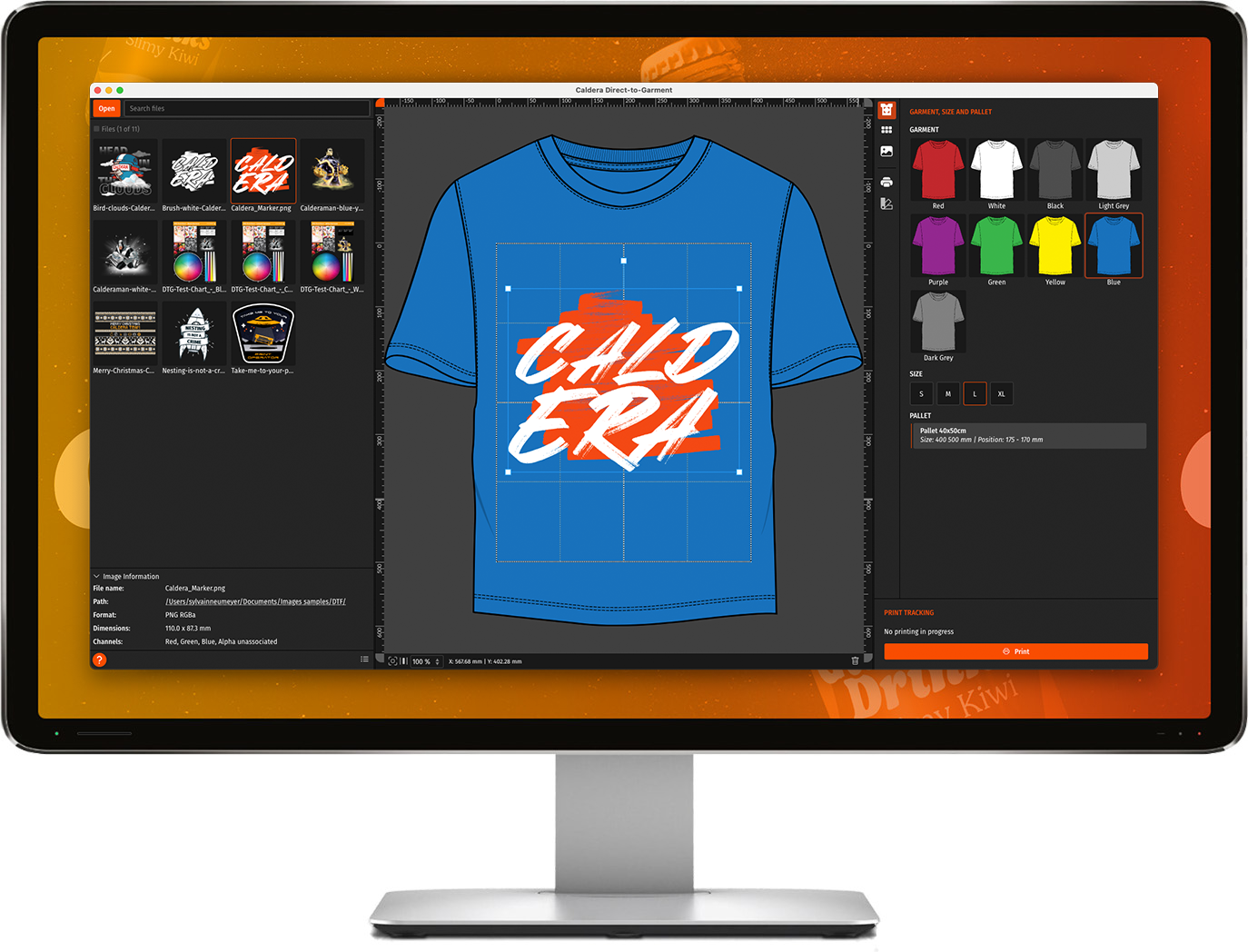 Caldera Direct-to-Garment | RIP software for DTG printing